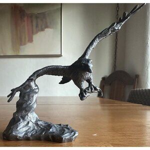 Michael Ricker | Art | Michael Ricker Pewter Flying Eagle With Fish ...